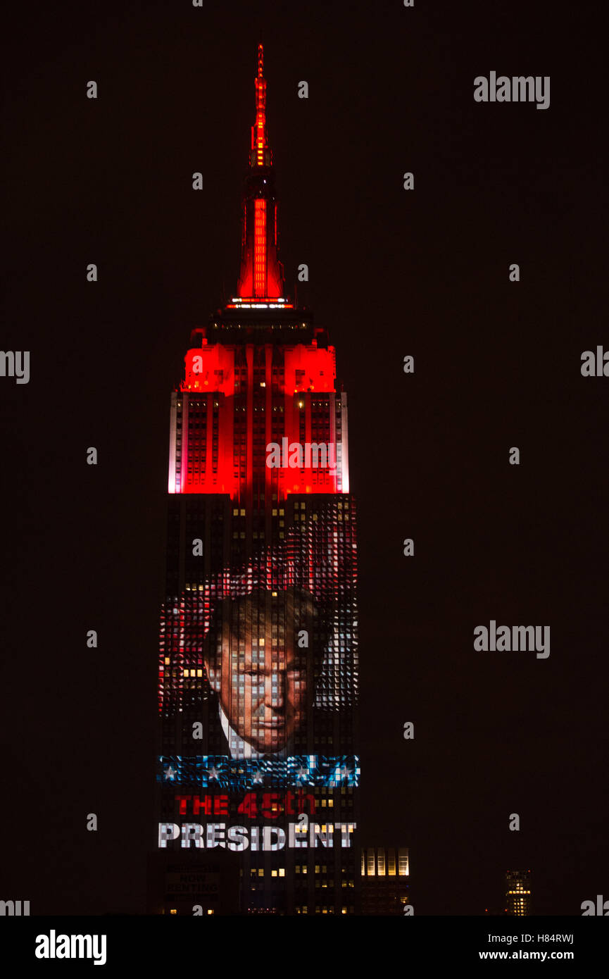 New York, New York, USA. 9th Nov, 2016. The 2016 Presidential Election ...
