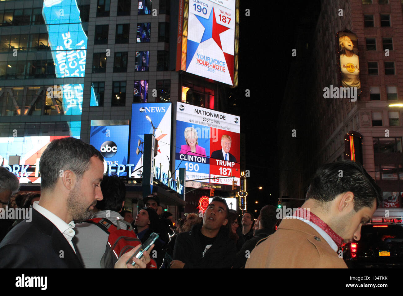 New York, New York, USA. 8th Nov, 2016. Election Night 2016 New York ...