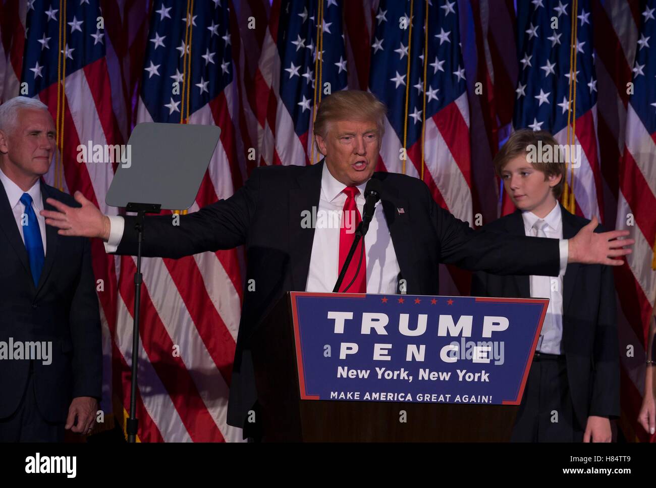 New York, NY, USA. 8th Nov, 2016. Donald Trump in attendance for Donald ...