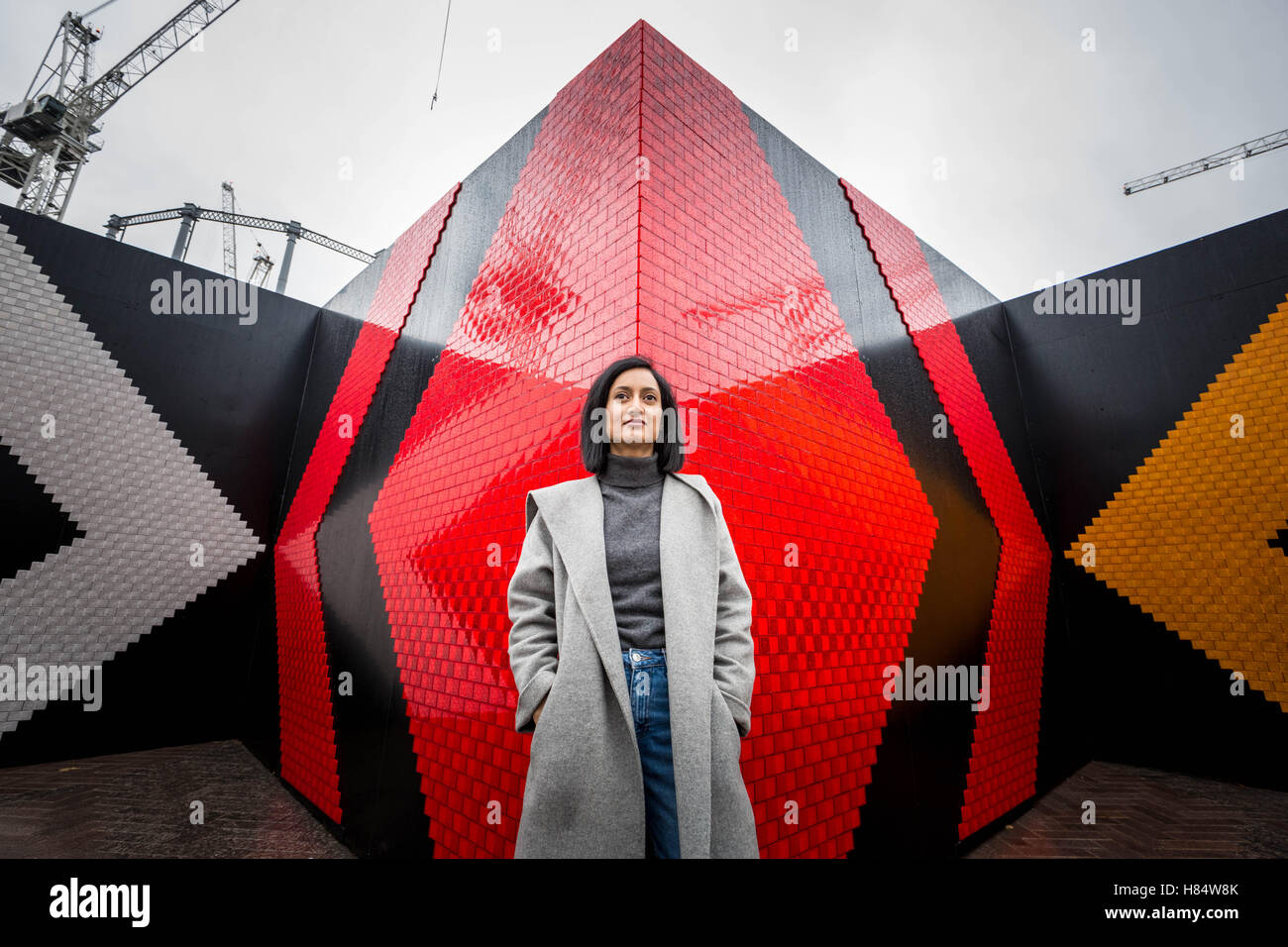 London, UK. 9th November, 2016. Artist Rana Begum(pictured) unveils her ...
