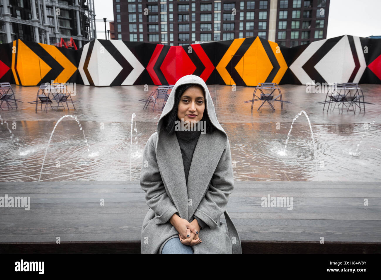 London, UK. 9th November, 2016. Artist Rana Begum(pictured) unveils her ...
