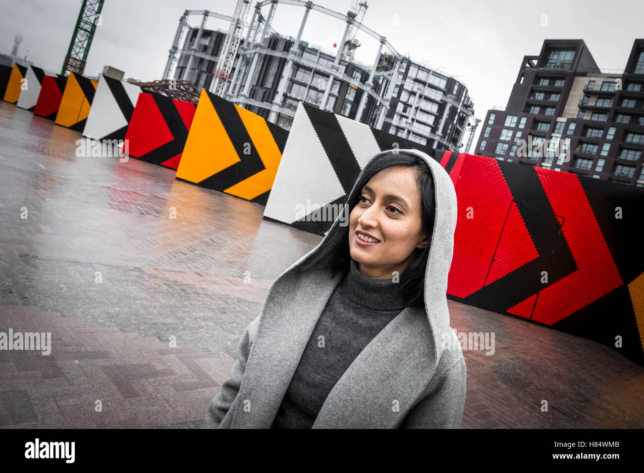 London, UK. 9th November, 2016. Artist Rana Begum(pictured) unveils her ...