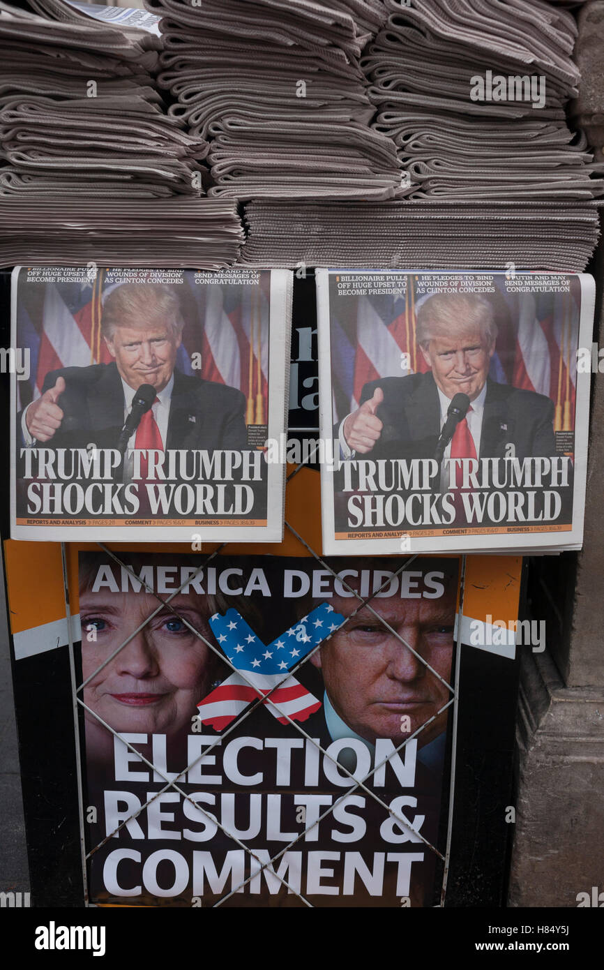 2016 trump newspaper hi-res stock photography and images - Alamy