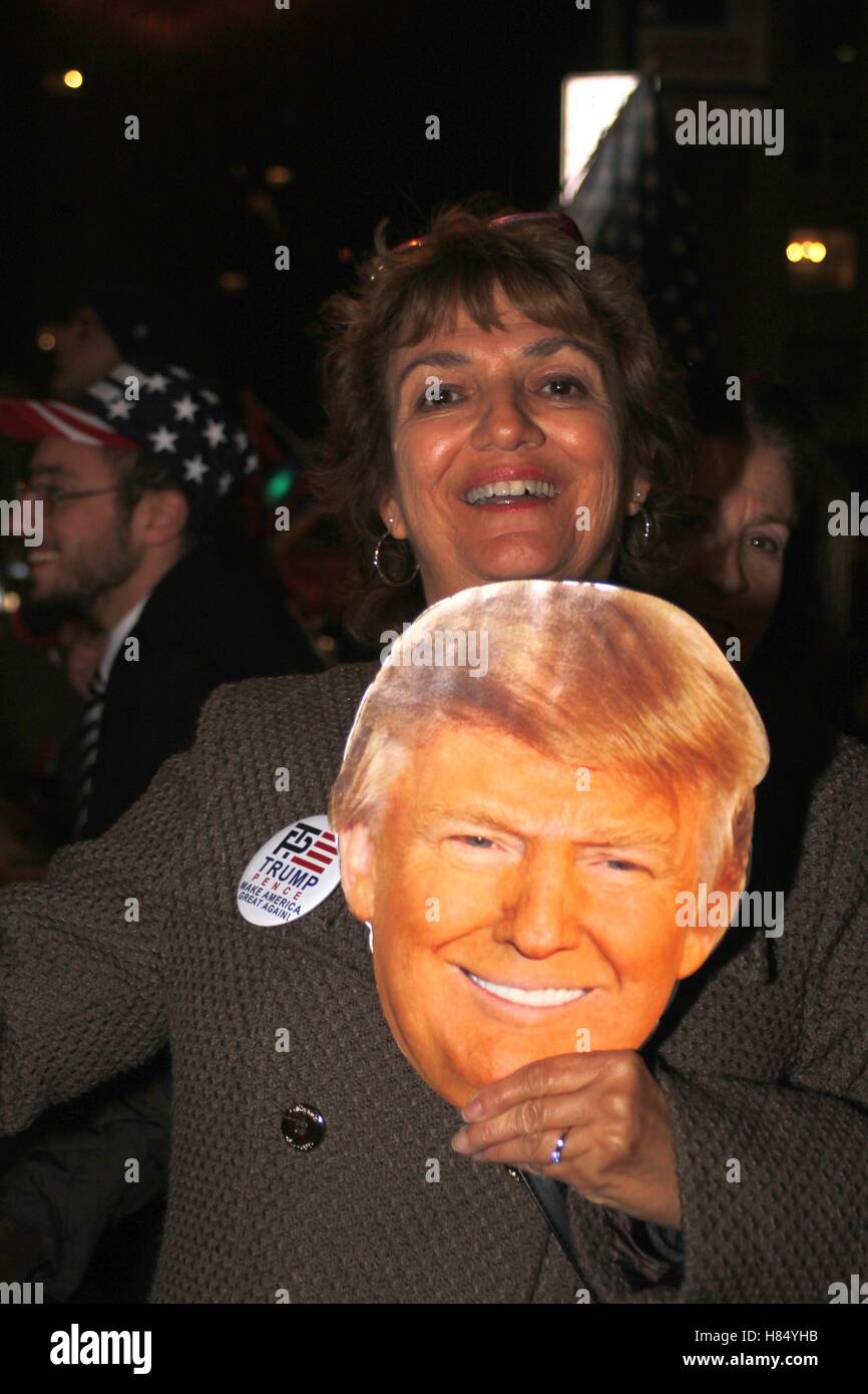 New York City, New York, US. 9th Nov, 2016. Times Square, 'The Cross ...