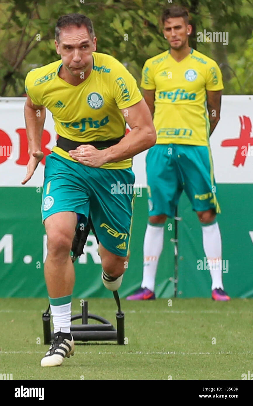 SÃO PAULO, SP - 09.11.2016: TREINO DO PALMEIRAS - Pictured goalkeeper ...