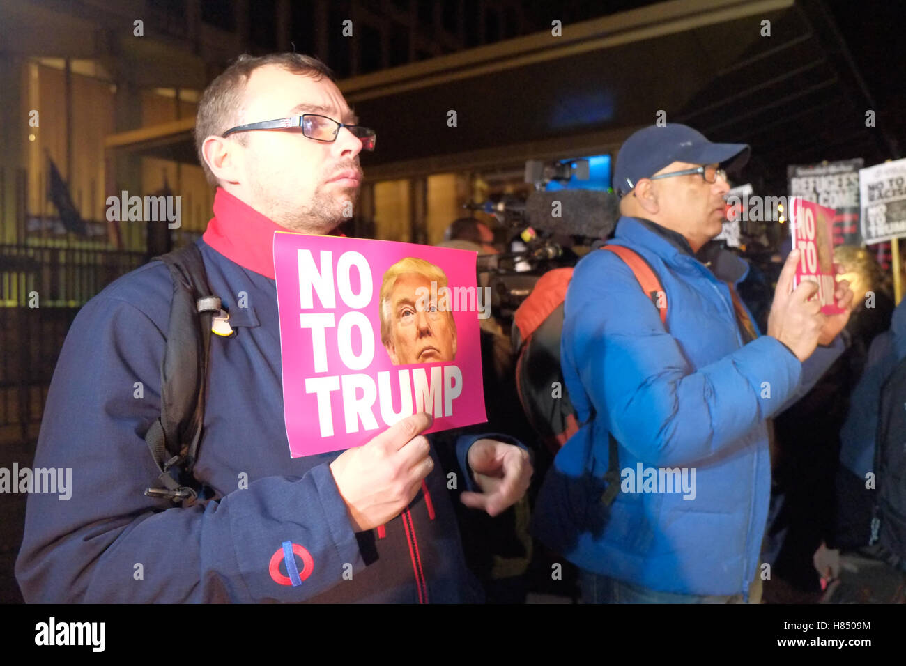 London, UK. 9th November 2016. On the day Donald Thump is elected 45th ...