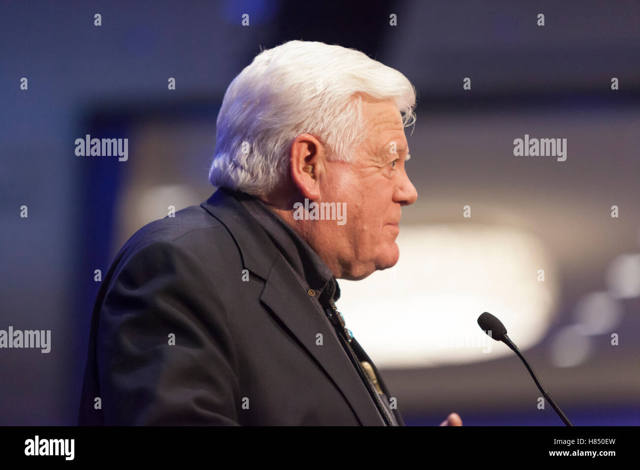 Seattle, Washington, USA. 8th November, 2016. Congressman Jim McDermott ...