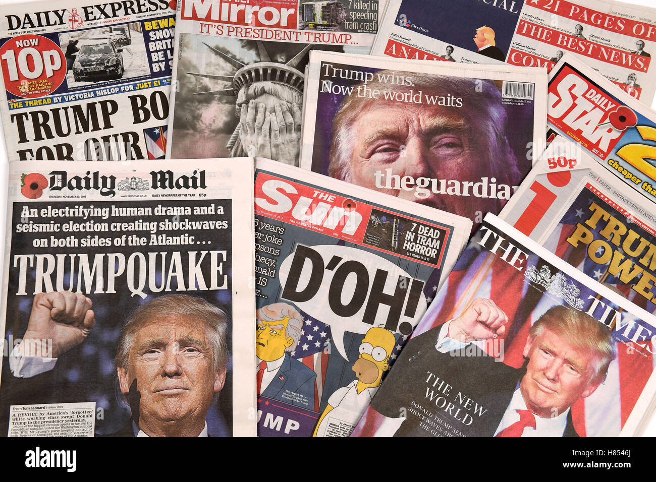 Newspaper front pages hi-res stock photography and images - Alamy