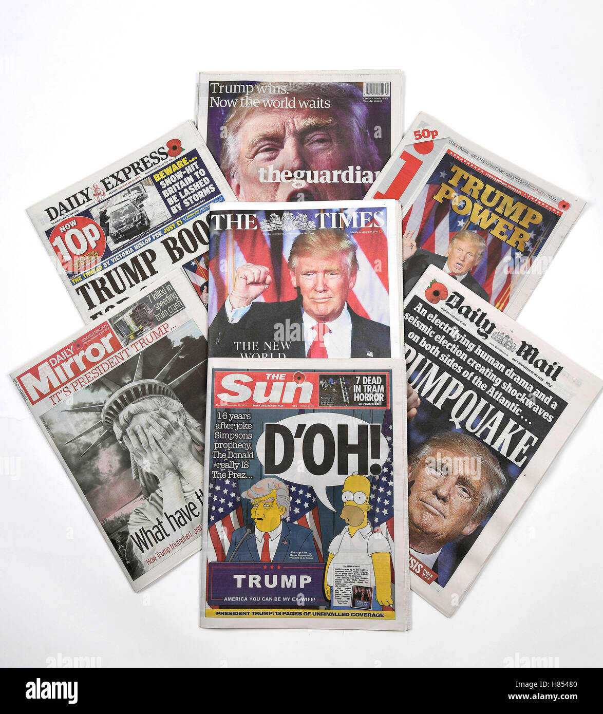 Newspaper front pages hi-res stock photography and images - Alamy