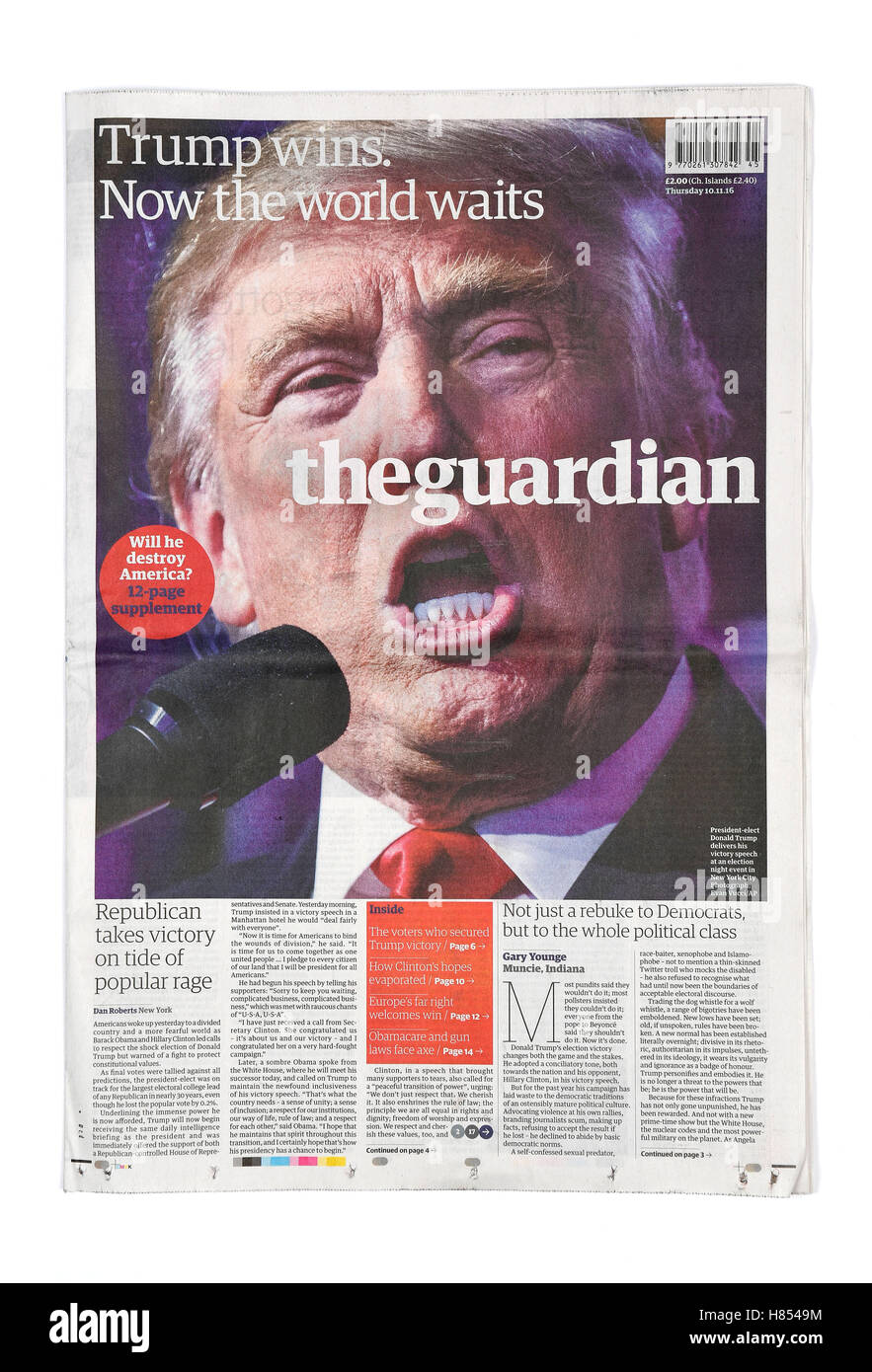 Newspaper front pages uk Cut Out Stock Images & Pictures - Alamy