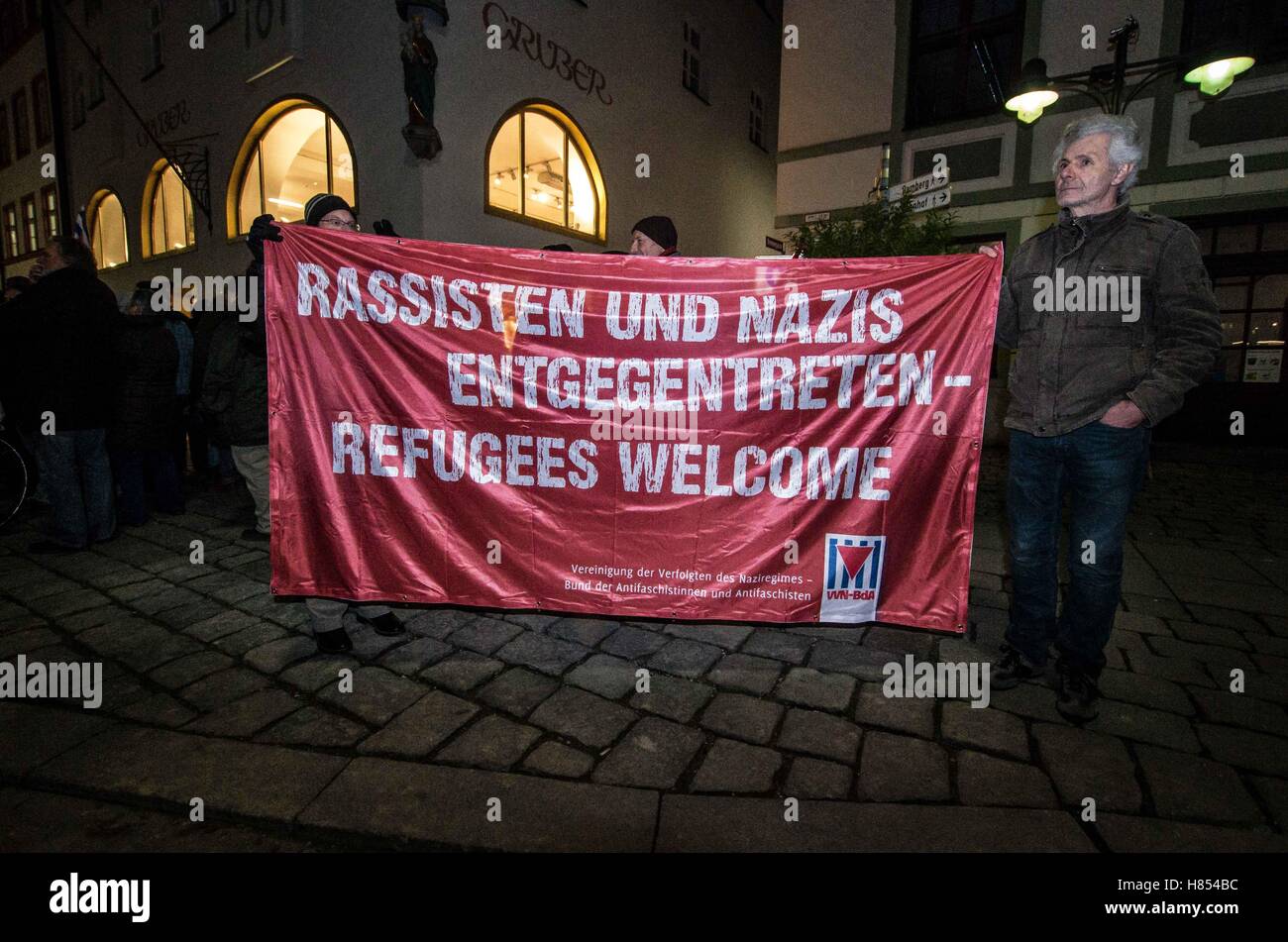 November 9, 2016 - The NPD neo-nazi party held a march through Freising ...
