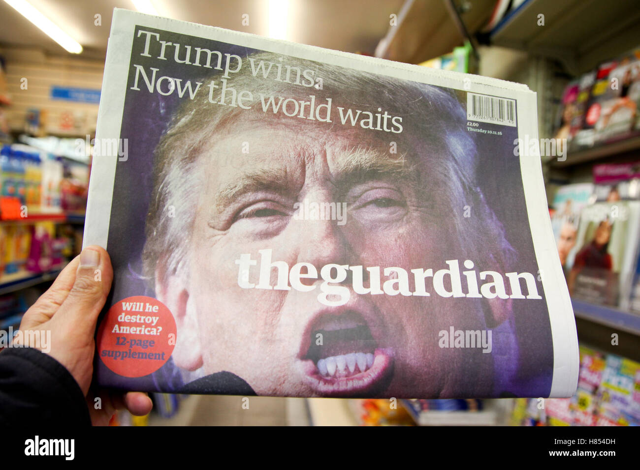The guardian front page hi-res stock photography and images - Alamy