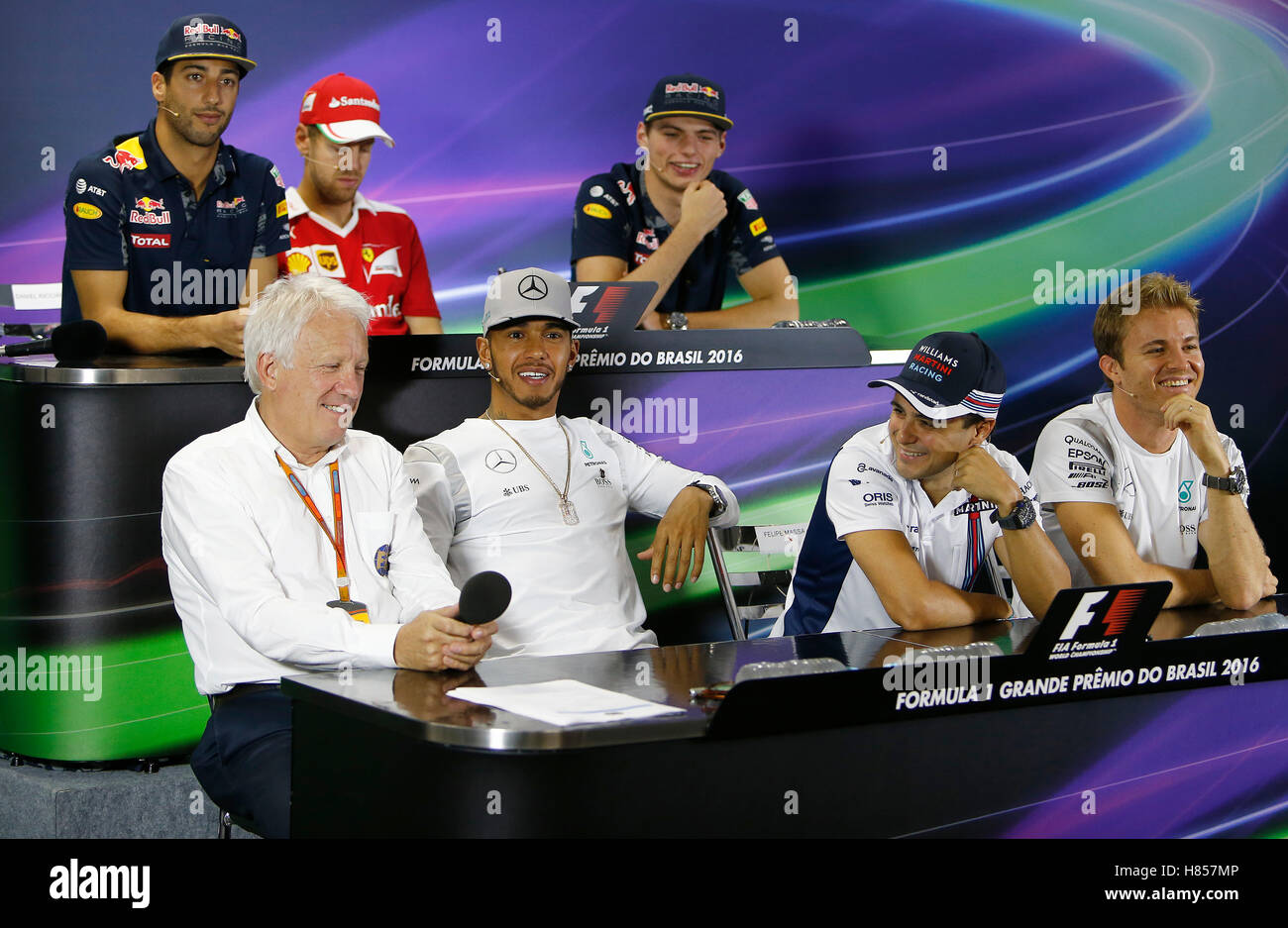 Sao Paulo, Brazil. 10th November, 2016. Charlie Whiting of the FIA ...