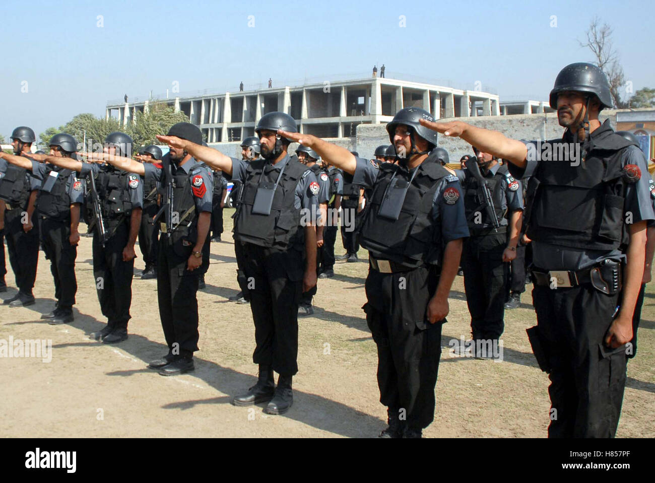 Pakistan. 10th November, 2016. Cadets taking oaths after completing ...
