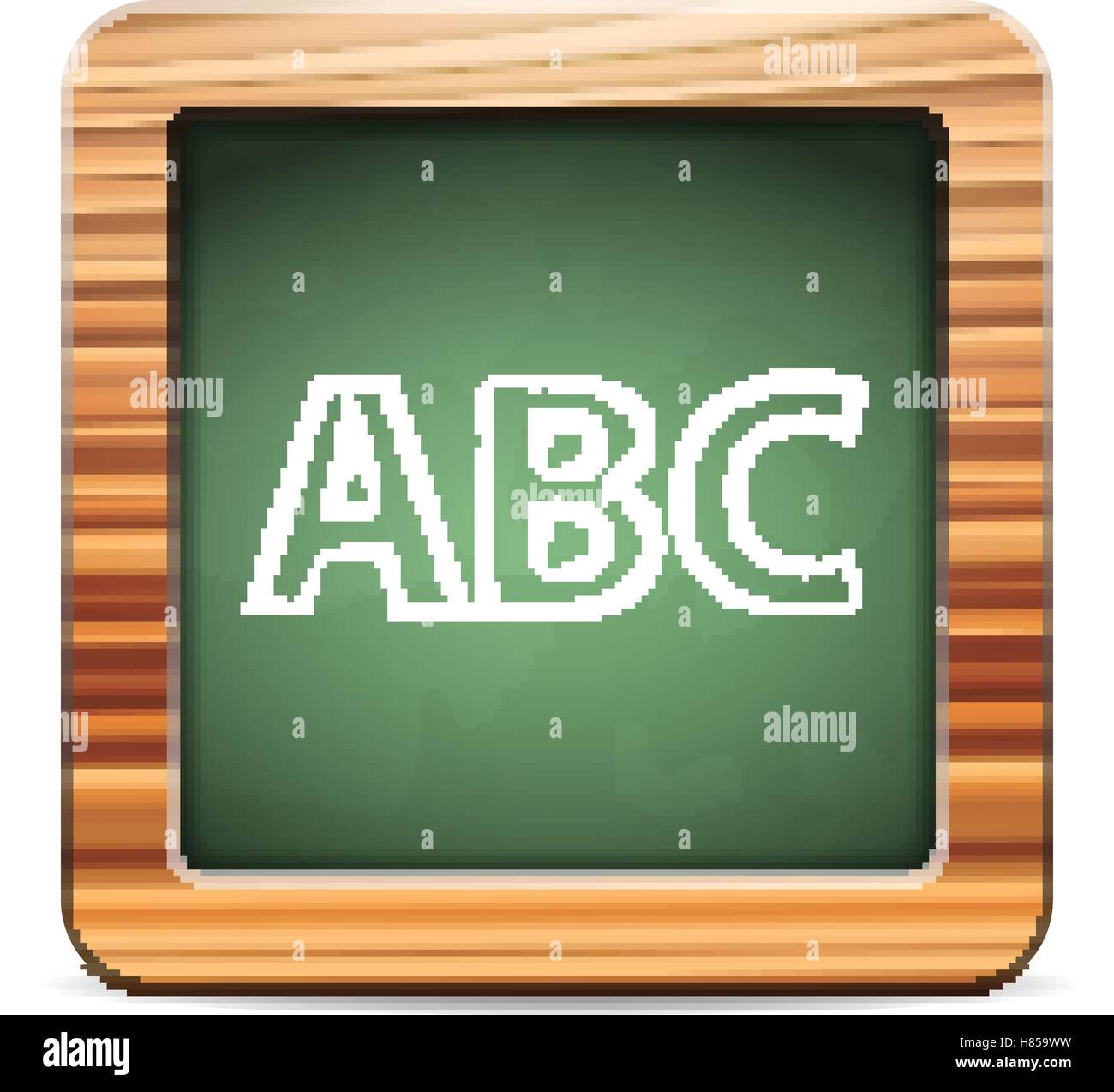 Blackboard ABC on a white background. Vector illustration Stock Vector ...