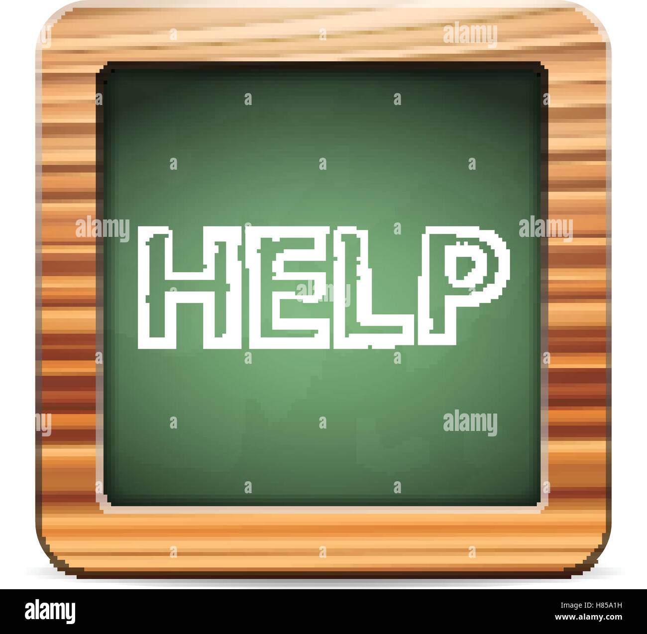 Blackboard help on a white background. Vector illustration Stock Vector ...