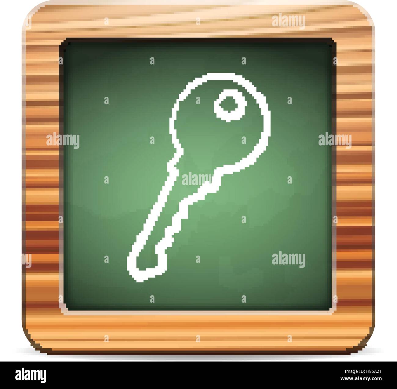 Blackboard key on a white background. Vector illustration Stock Vector ...