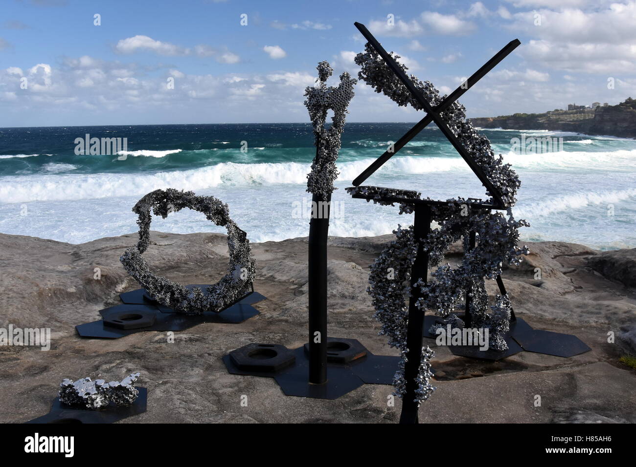 Sydney, Australia - Oct 23, 2016. Louis Pratt: Chaos Theory. Sculpture ...