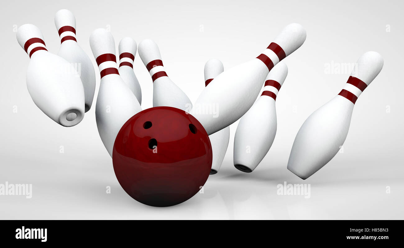 Bowling a strike hi-res stock photography and images - Alamy