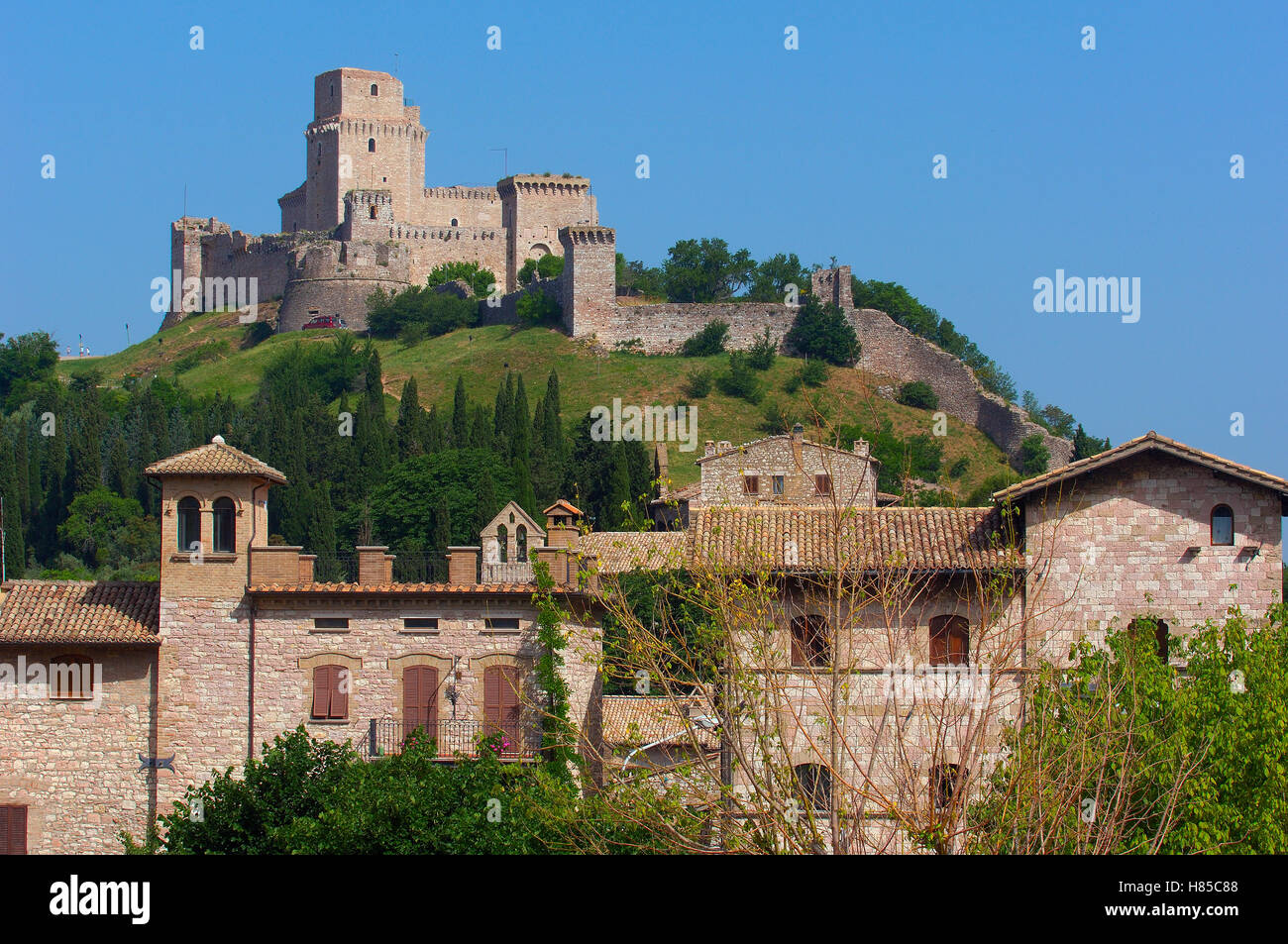 Assisi, Rocca maggiore , Assisi Castle, UNESCO World Heritage site ...