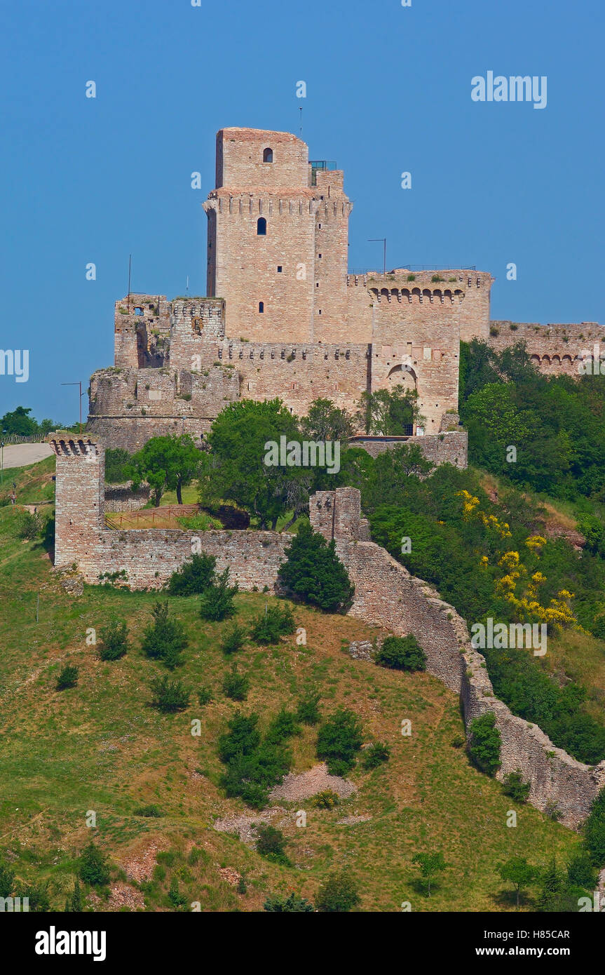 Assisi, Rocca maggiore , Assisi Castle, UNESCO World Heritage site ...