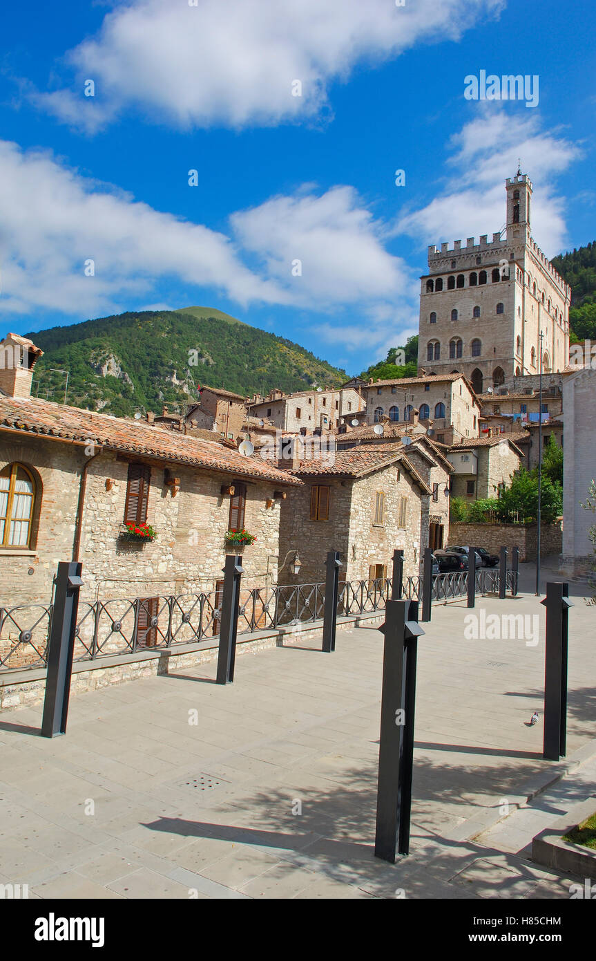 Gubbio, Consul's Palace, palazzo dei consoli, Umbria, Italy, Europe Stock Photo - Alamy