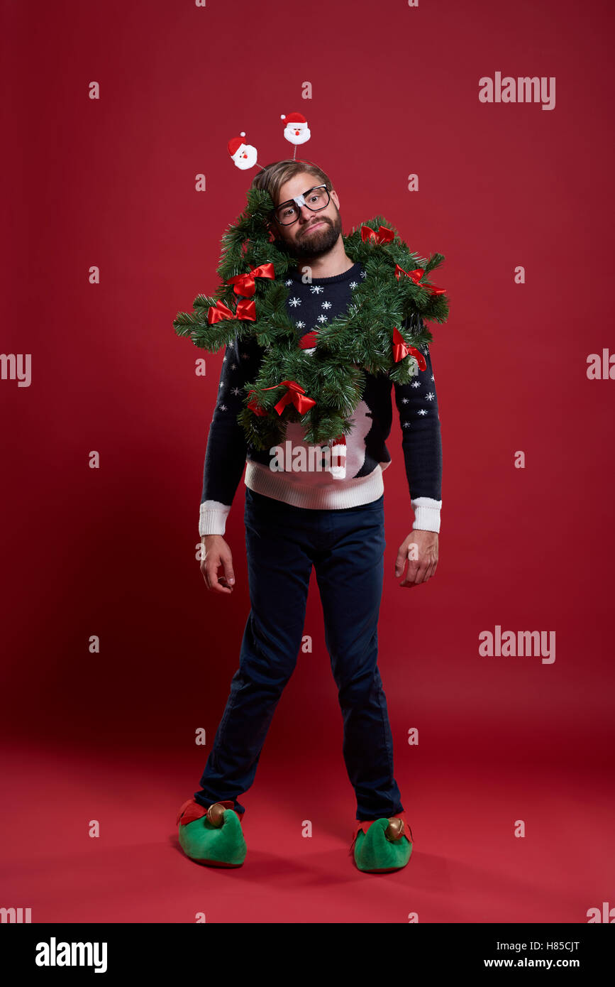 Man wearing garland hi-res stock photography and images - Alamy