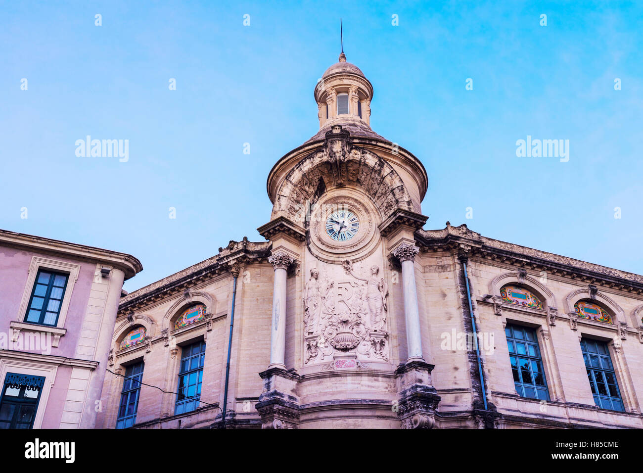 Old architecture of Nimes. Nimes, Occitanie, France Stock Photo - Alamy