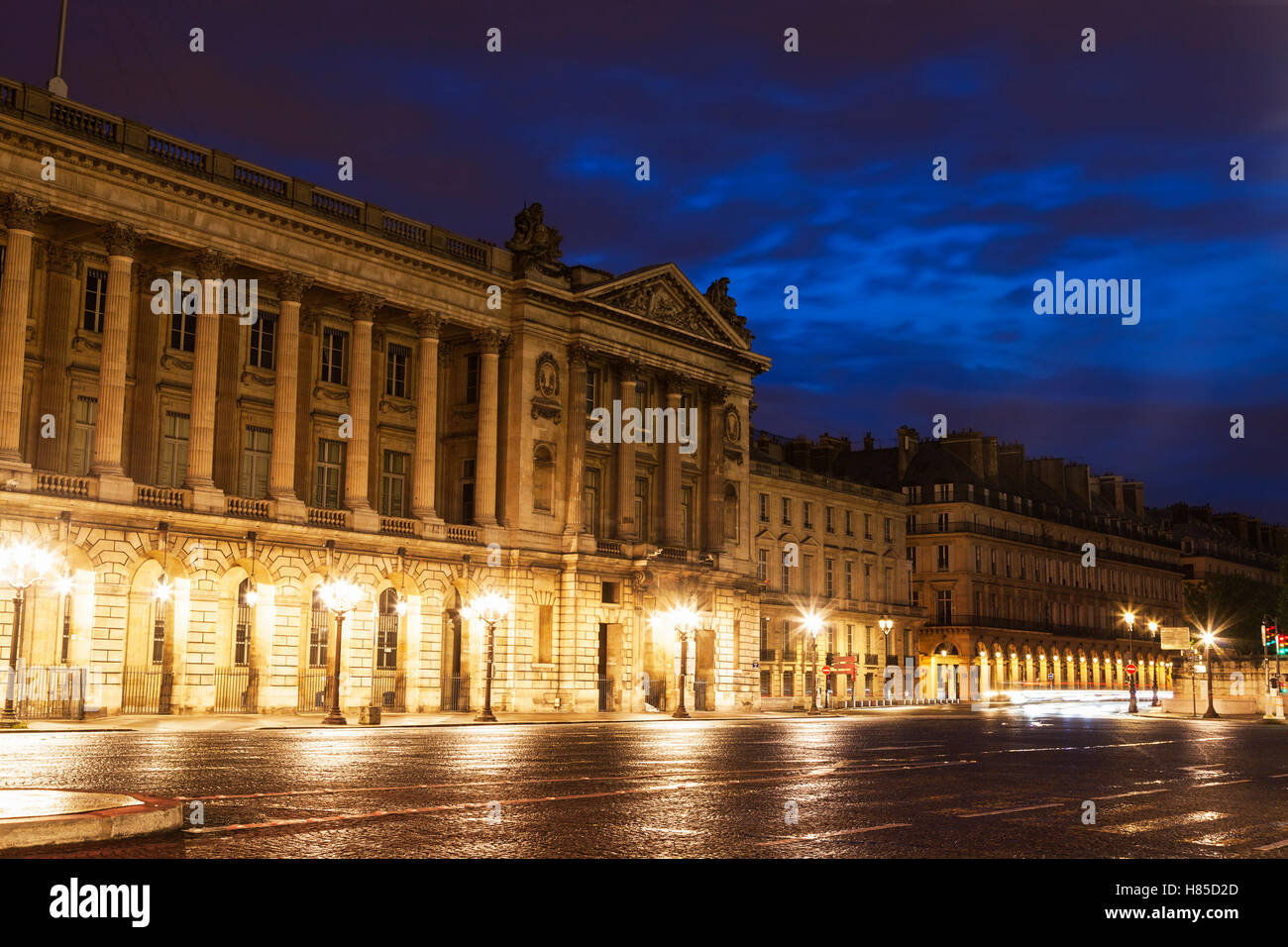 Architecture of Place de la Concorde in Paris. Paris, France Stock ...