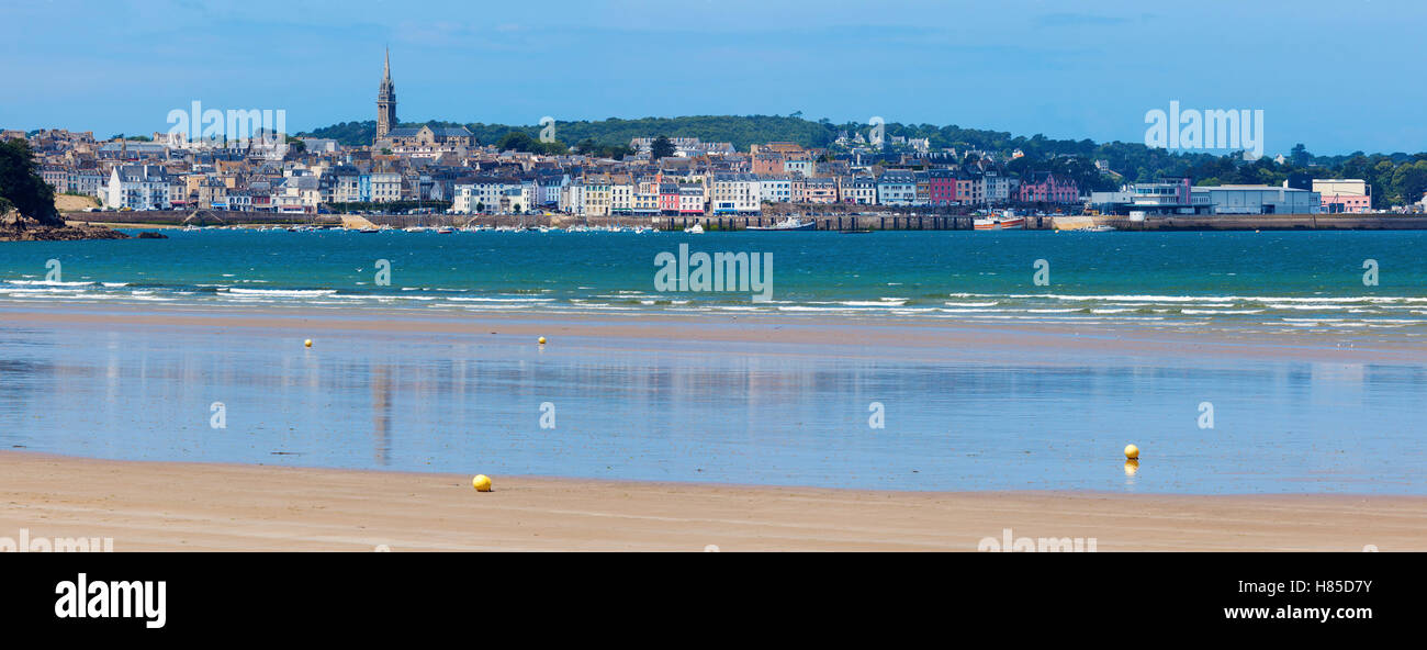 Morning panorama of Douarnenez. Douarnenez, Brittany, France Stock ...