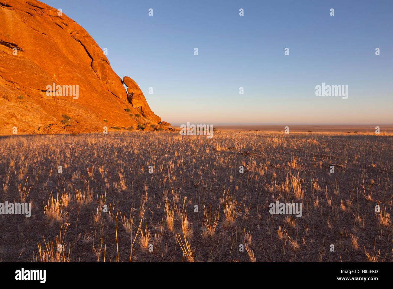 Rock formation in desert, Mirabib Hill, Namib-Naukluft National Park ...