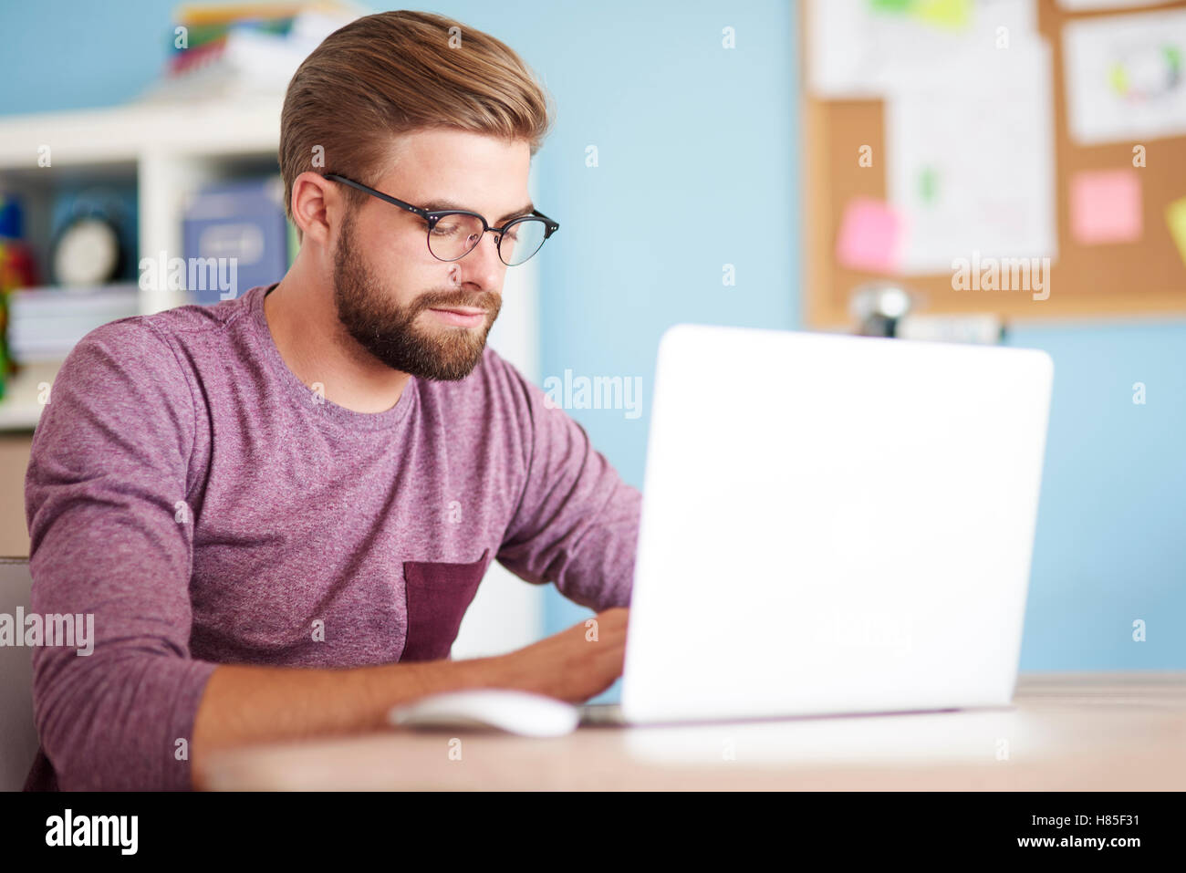 Busy focused man on hi-res stock photography and images - Alamy