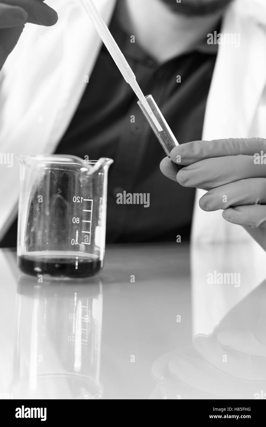 Experiments in the laboratory Stock Photo - Alamy