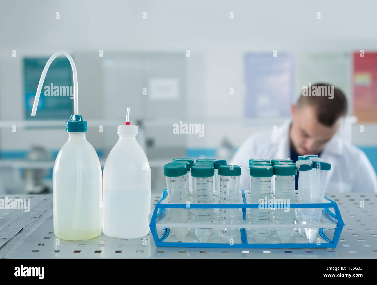 Experiments in the laboratory Stock Photo - Alamy