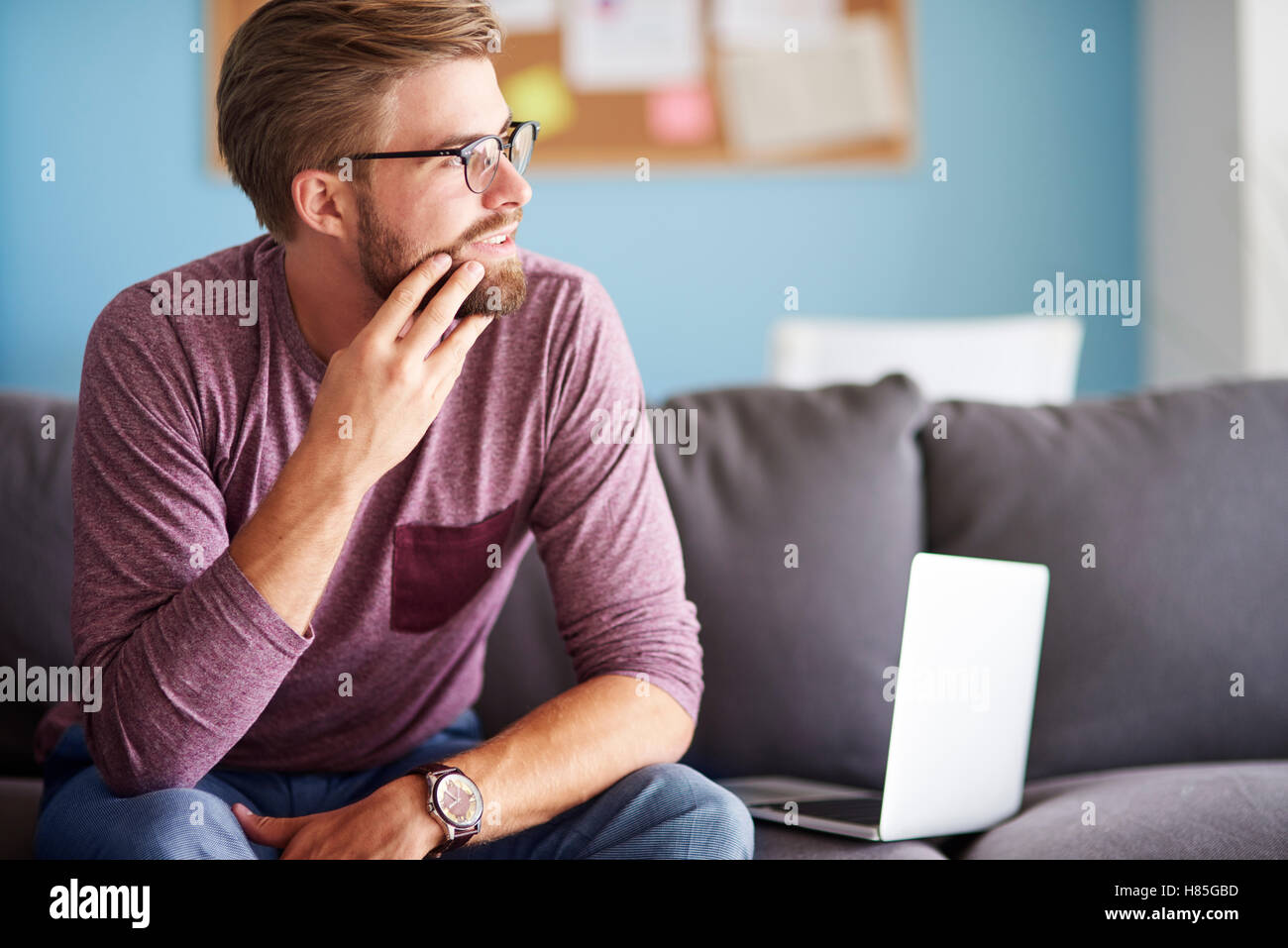 Male coach thinking hi-res stock photography and images - Alamy