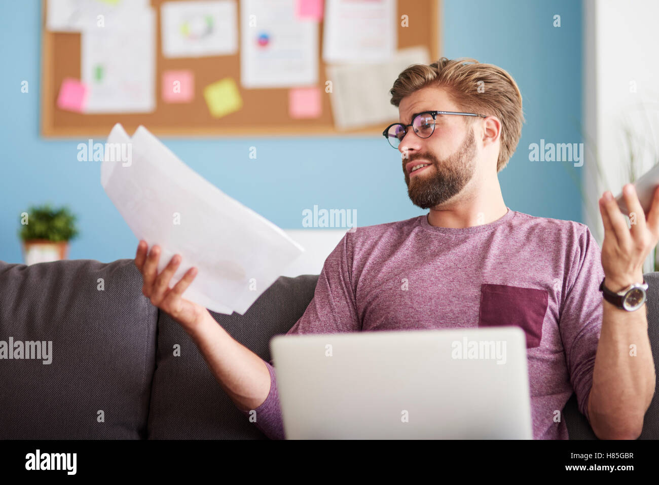 Man has problems with business Stock Photo - Alamy