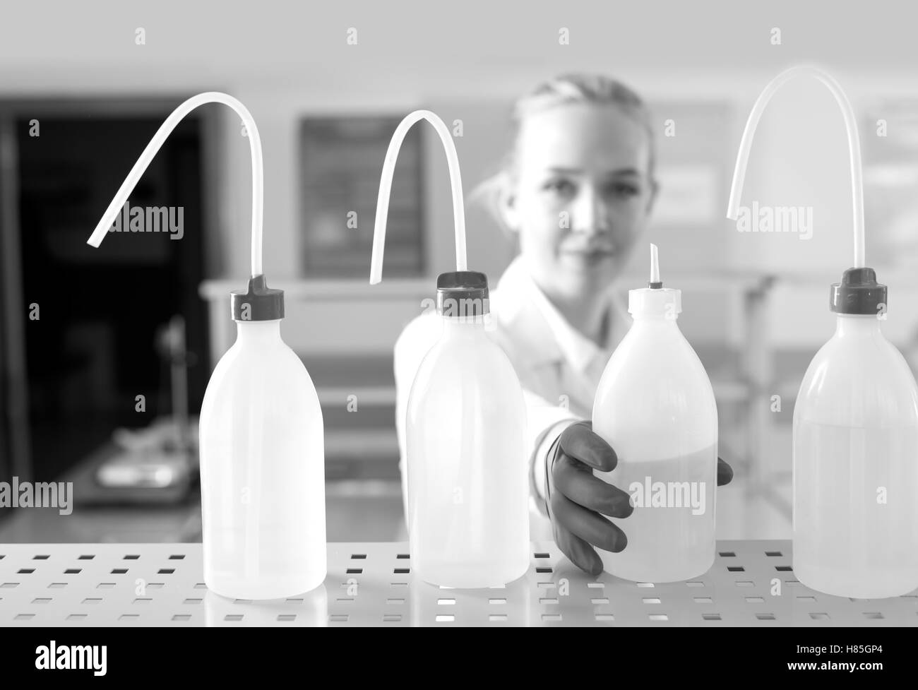 Experiments in the laboratory Stock Photo - Alamy