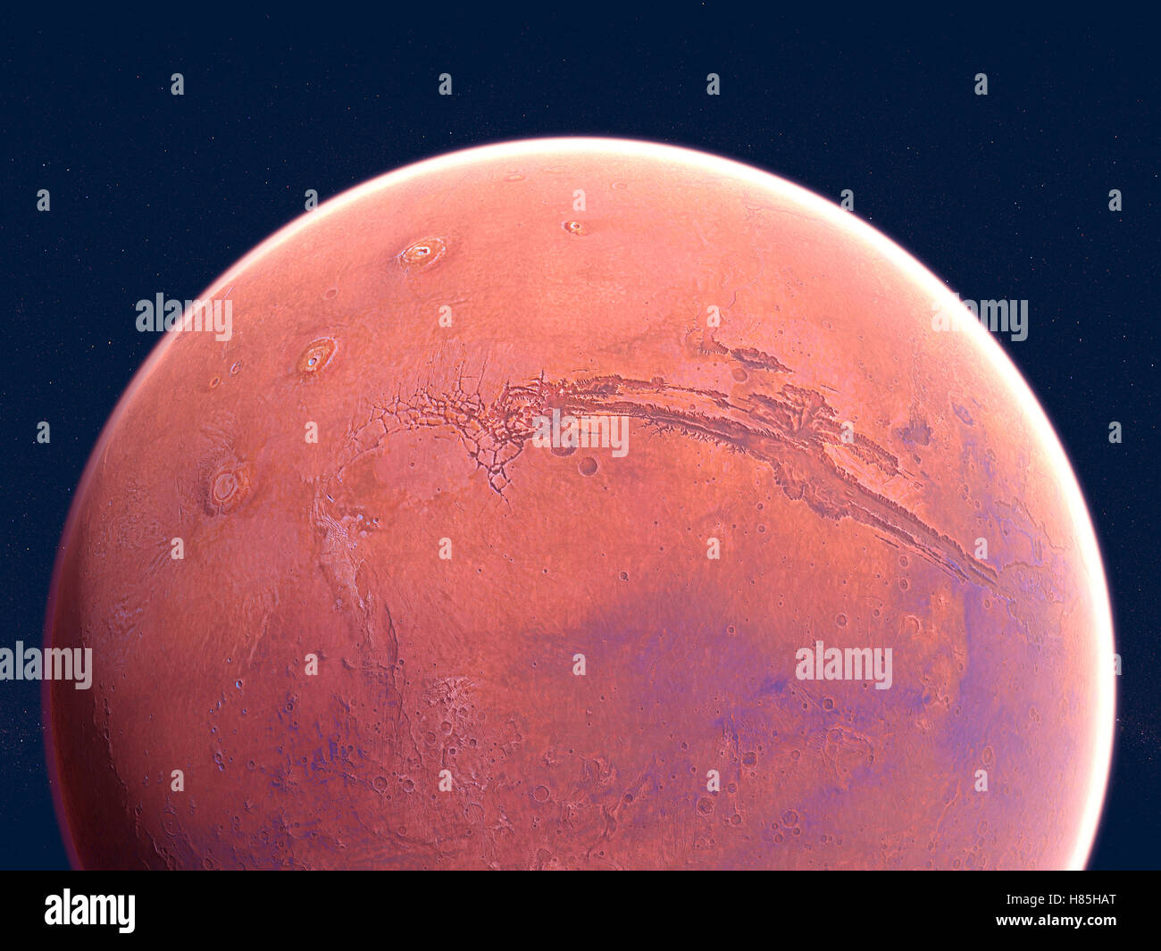 View of the Earth from Mars. This is how the Earth is seen from the red ...