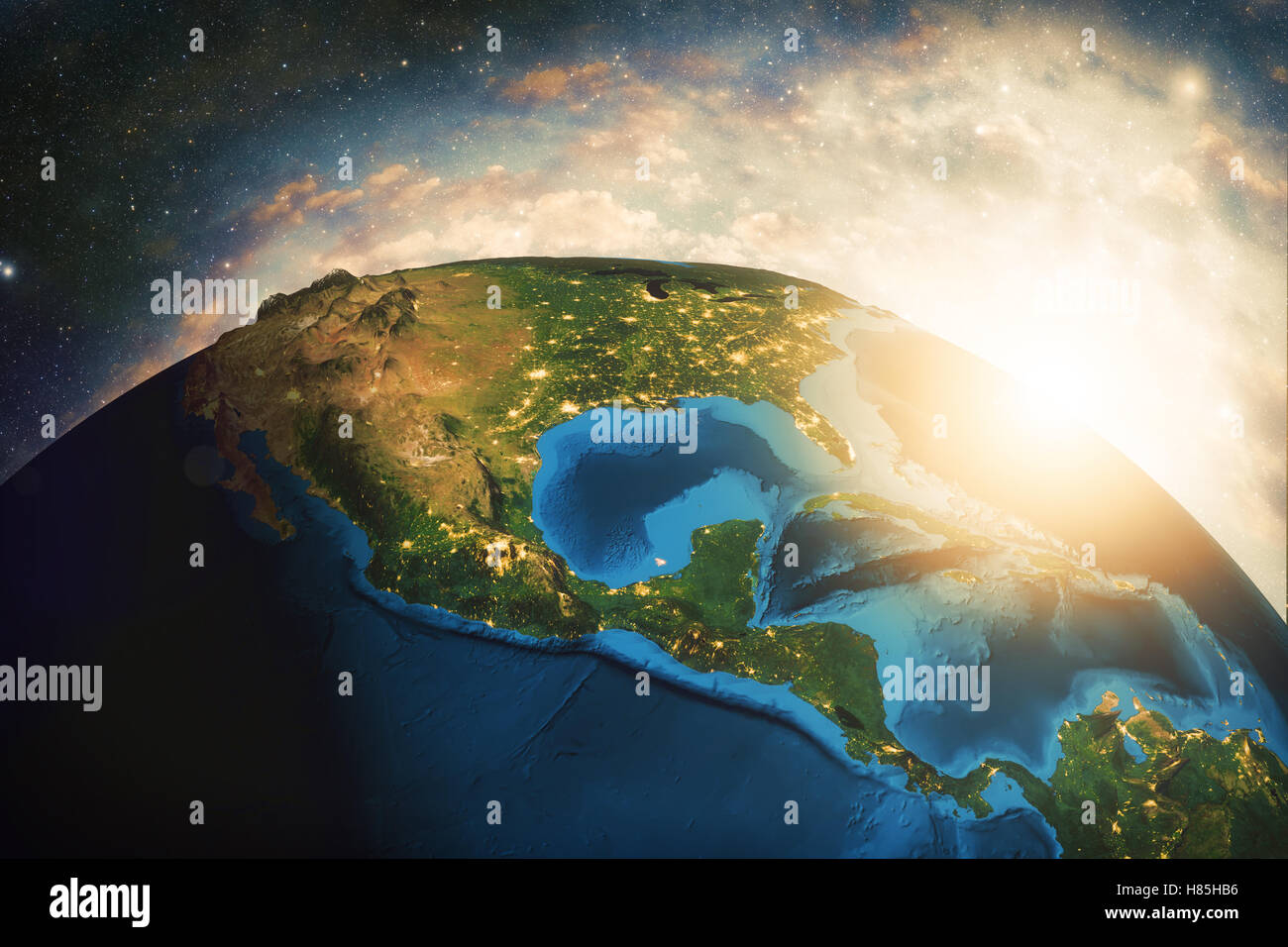 3D rendering of detailed colorful Earth, highly detailed planet earth ...