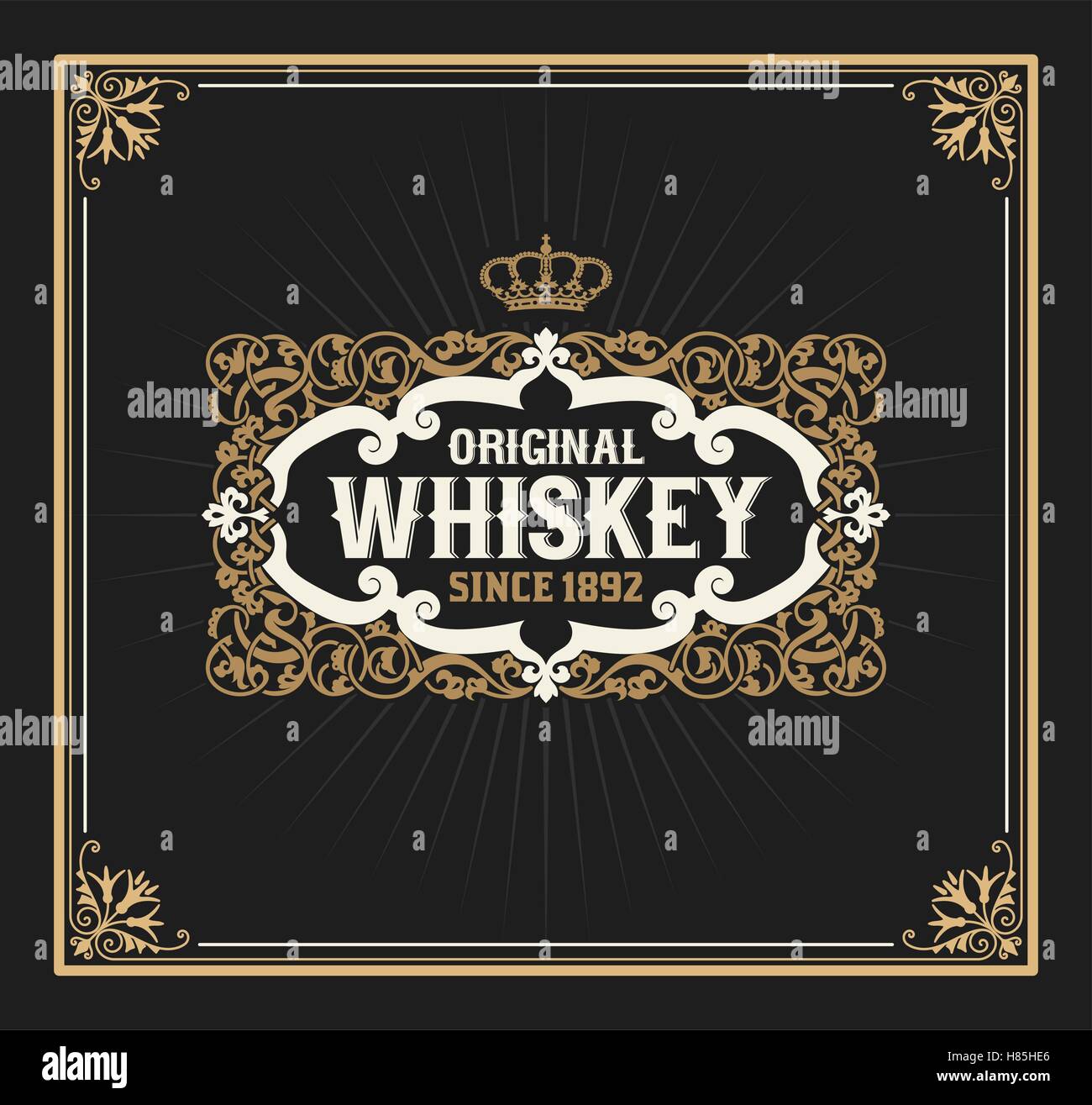 Old label design for Whiskey and Wine label, Restaurant banner, Beer ...