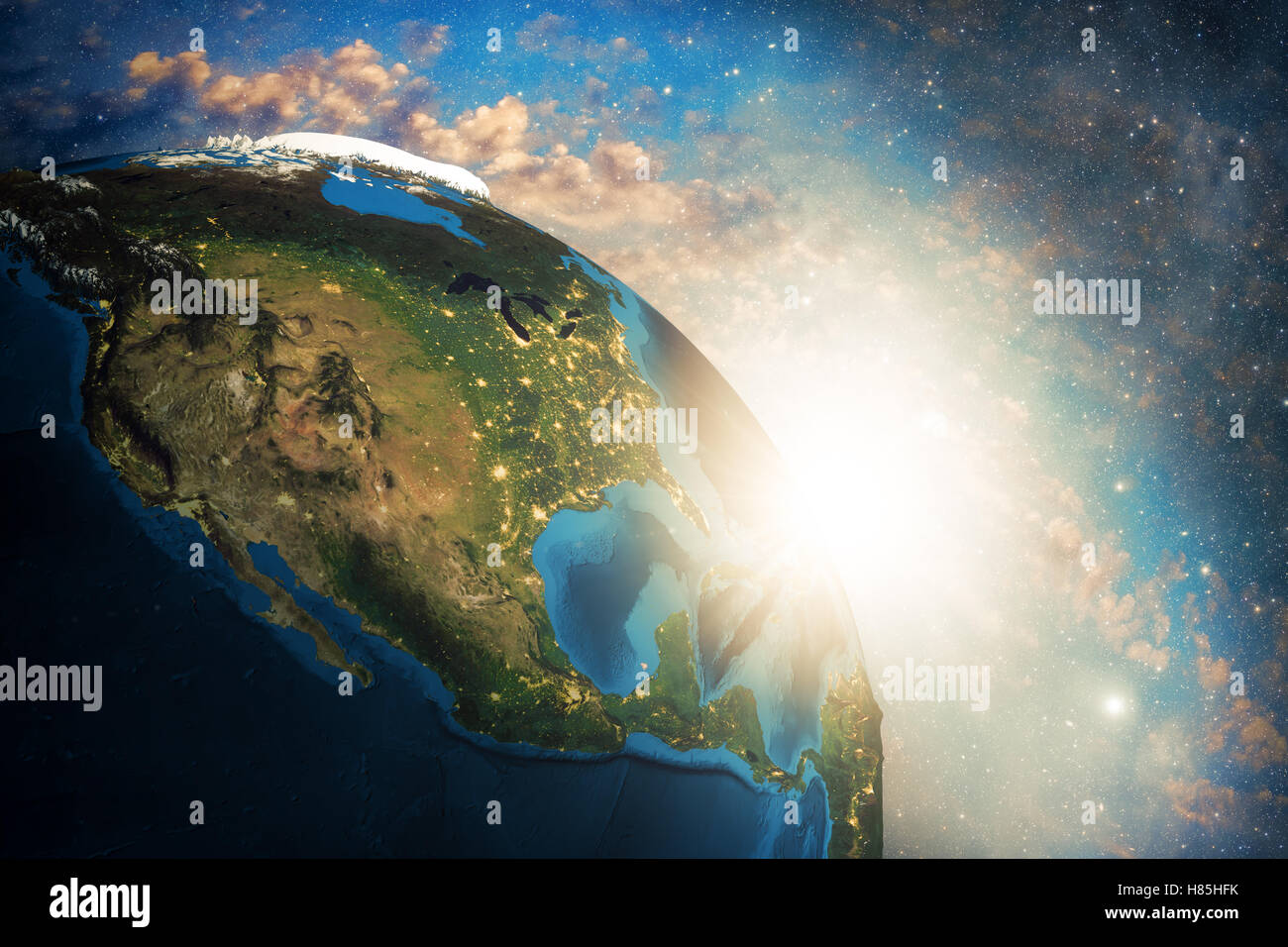 3D rendering of detailed colorful Earth, highly detailed planet earth ...