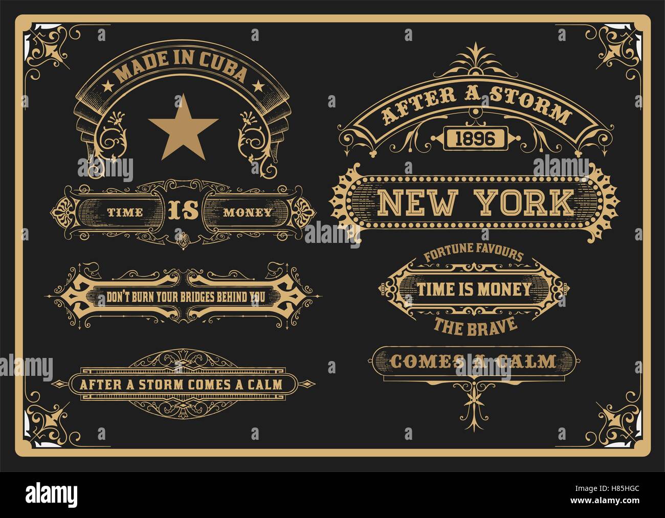 Banners and frame set Stock Vector Image & Art - Alamy