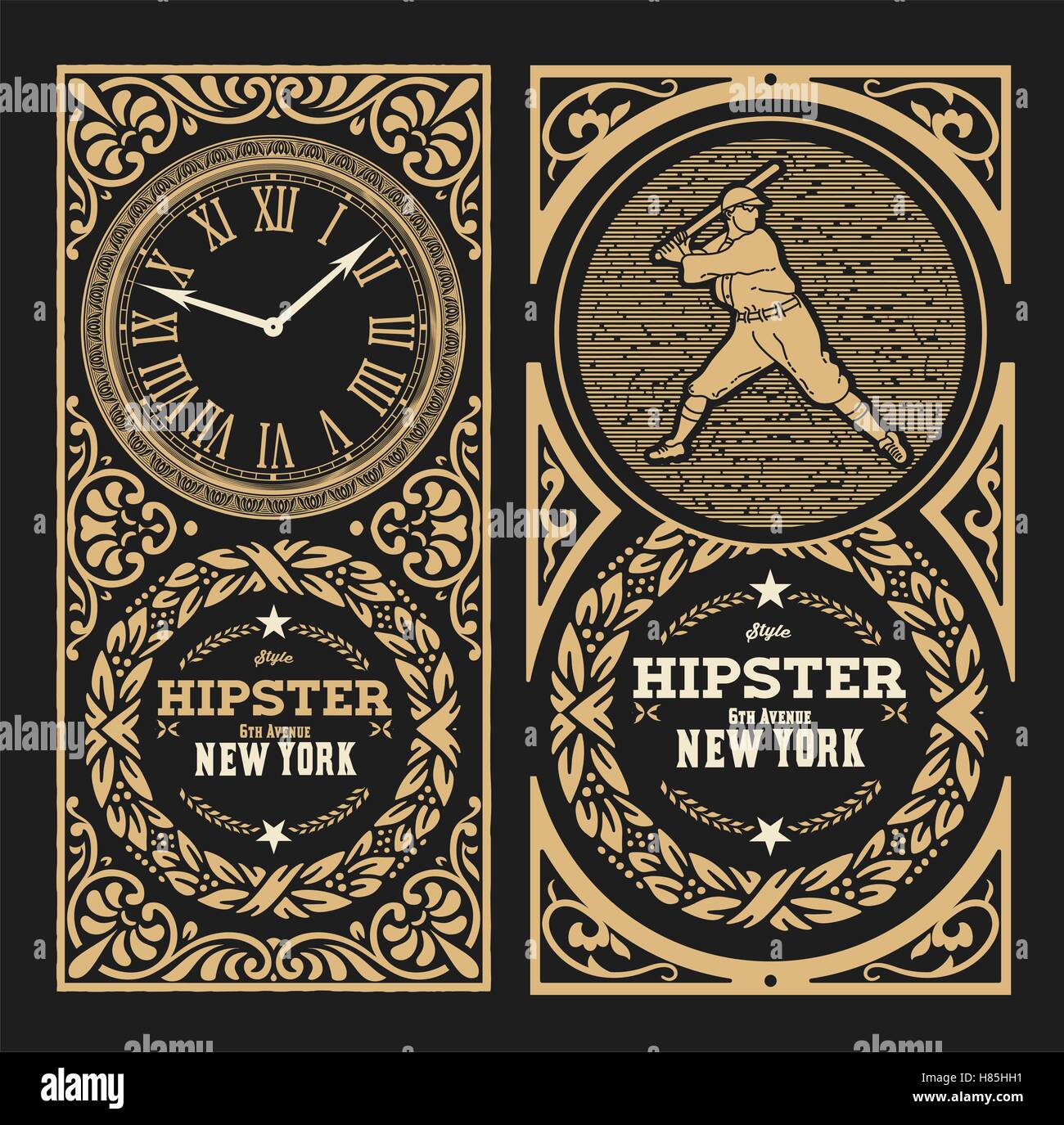 Victorian cards Stock Vector Images - Alamy