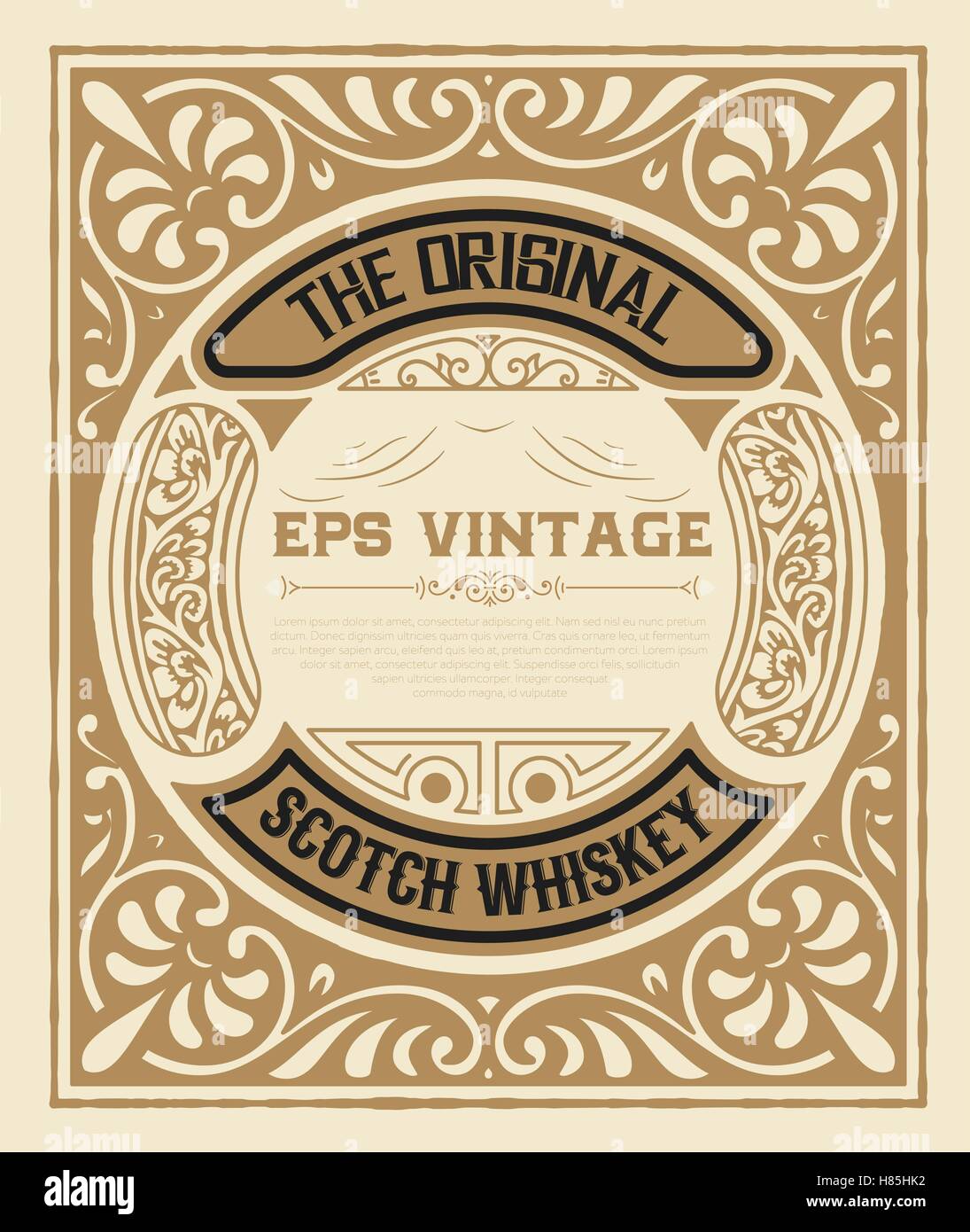 Art-deco Whiskey card Stock Vector Image & Art - Alamy