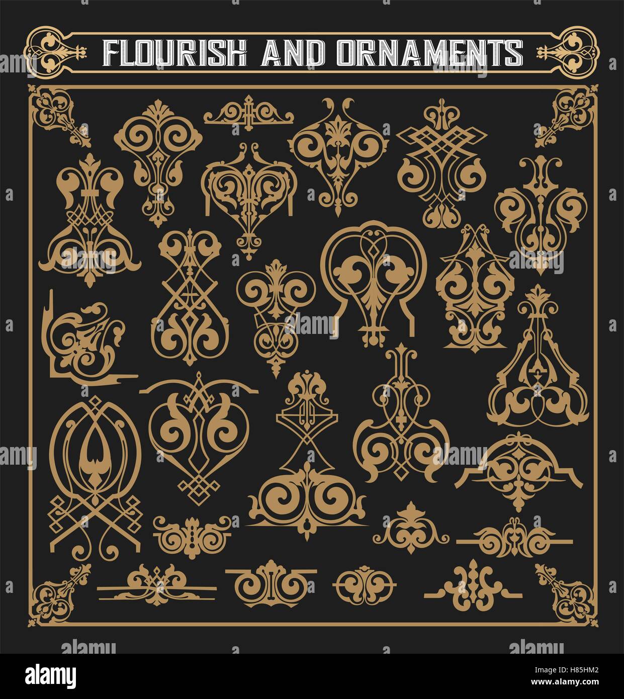 Baroque sign Stock Vector Images - Alamy