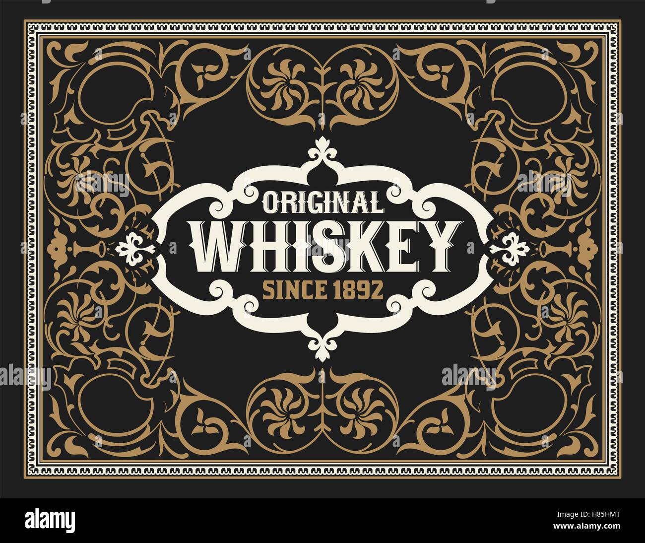 Old label design for Whiskey and Wine label, Restaurant banner, Beer ...
