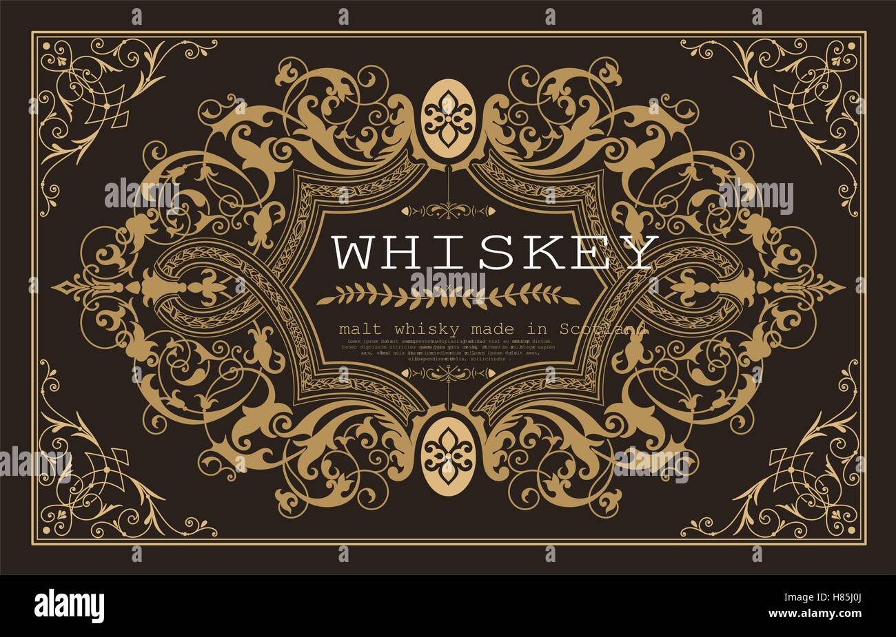 Old label design for Whiskey and Wine label, Restaurant banner, Beer ...