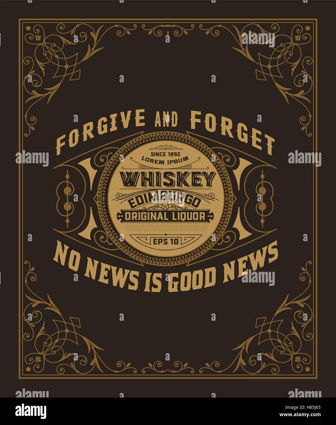 Victorian ornaments illustration Stock Vector Images - Alamy