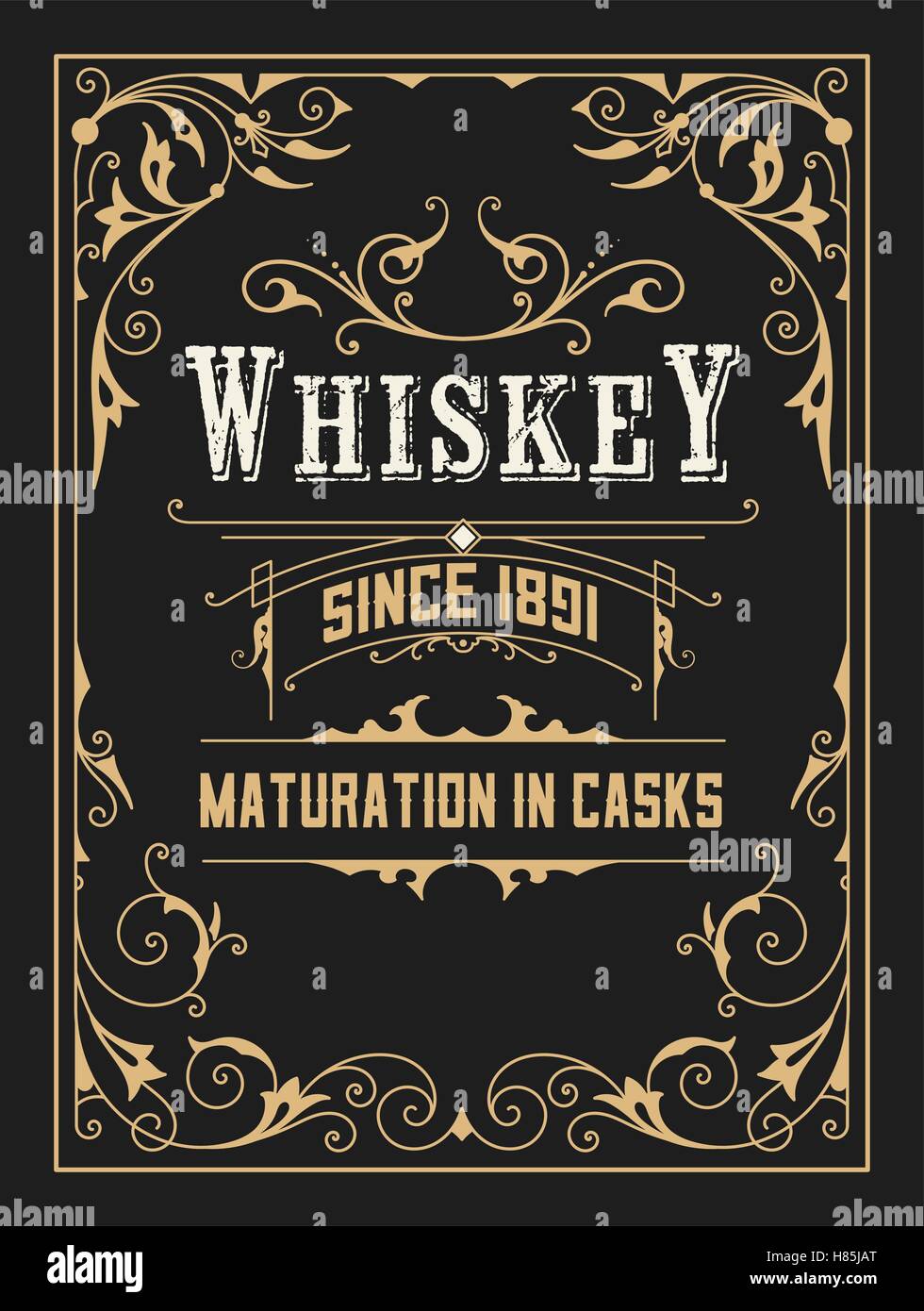 Antique Whiskey Labels