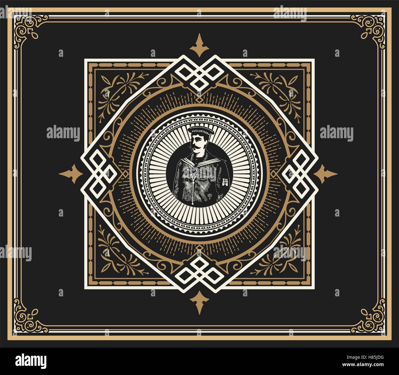 Nautical label card Stock Vector Image & Art - Alamy